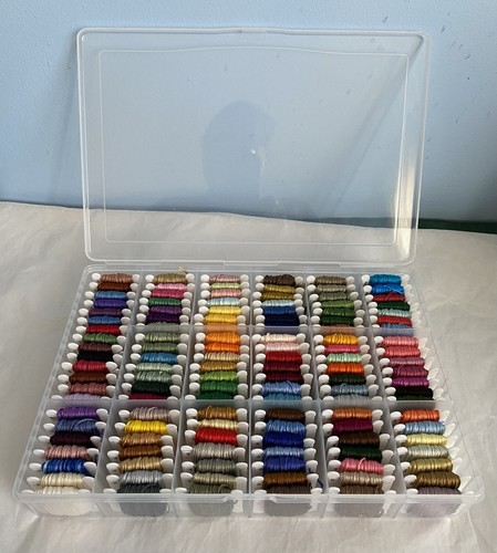 BOX LOT 126 SKEINS NEW DMC EMBROIDERY FLOSS NO DUPLICATES | eBay