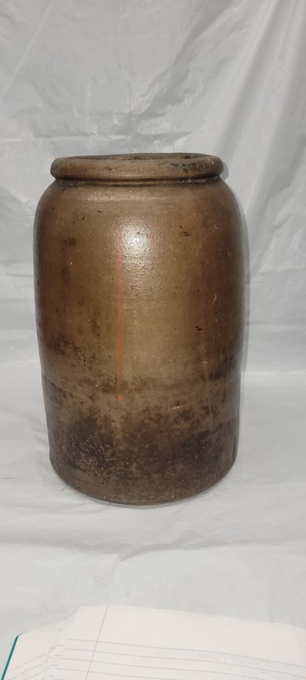Peter Herrmann Antique crock brown Pottery 1800s Baltimore Maryland ...