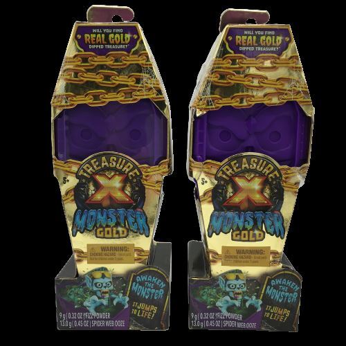 Treasure X Monster Gold Monster Coffin 13 Levels of Adventure 1 NEW 1 USED