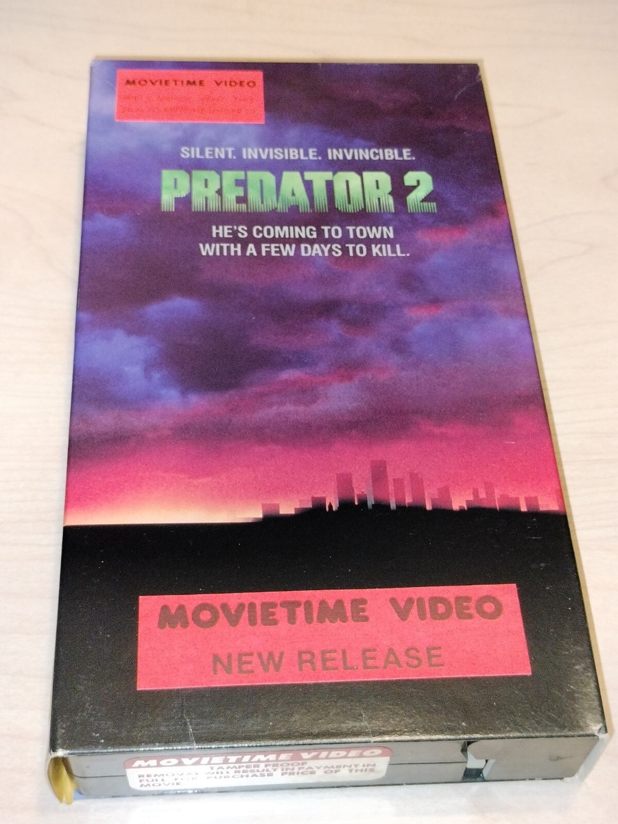 Predator 2 Vhs Predator 2 VHS, Deadly Silent Invisible And Invincible,