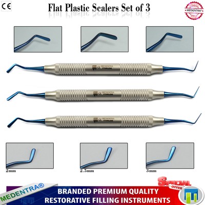 Dental Composite Restorative Filling Flat Plastic Titanium Scalers ...