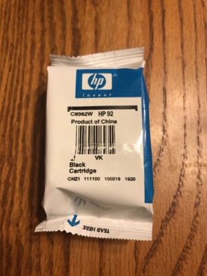 HP Invent 92 BLACK INK CARTRIDGE Ships N 24h | eBay