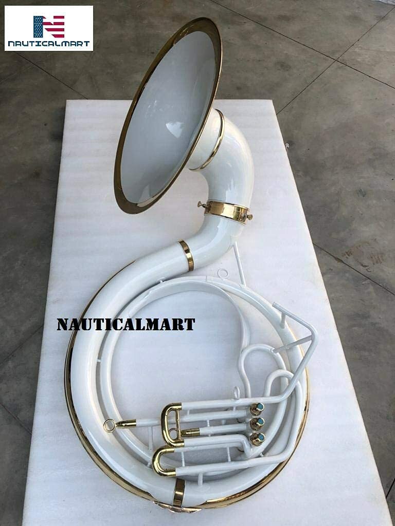 White Sousaphone