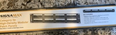 Signamax Category 5e 24-Port Patch Panel 24458MD-C5e | eBay