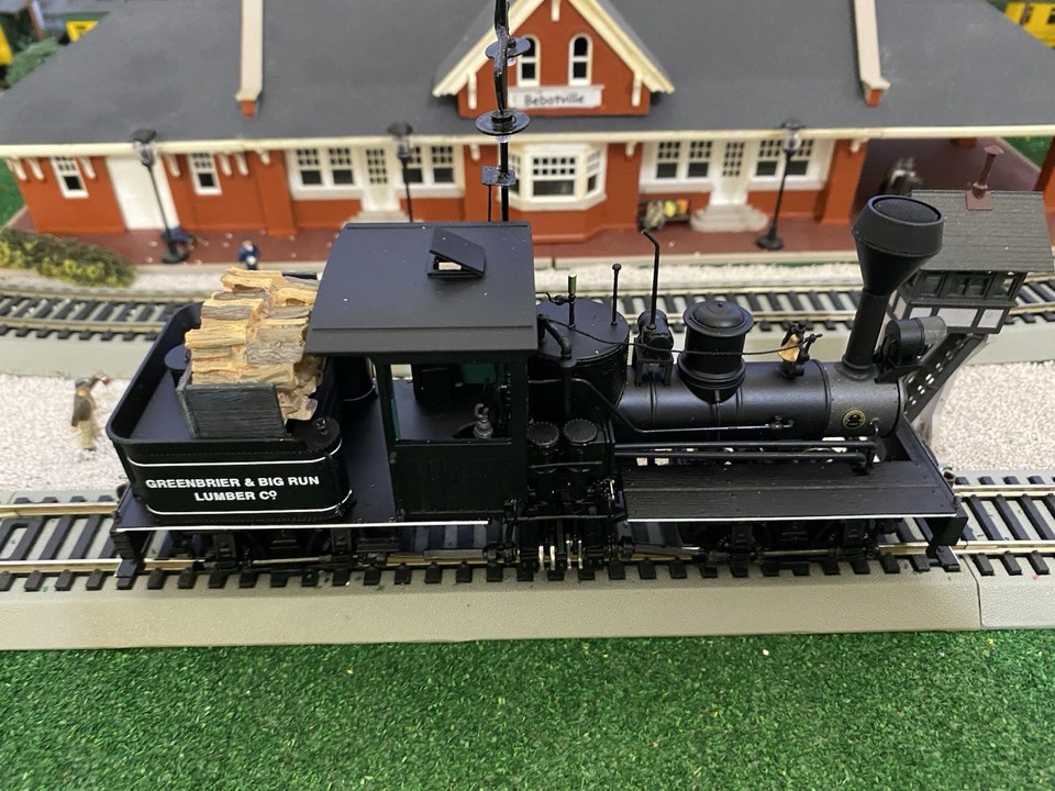 T-BOILER 2-TRUCK SHAY STEAM LOCOMOTIVE TRAIN 25657 Bachmann On30 DCC ...