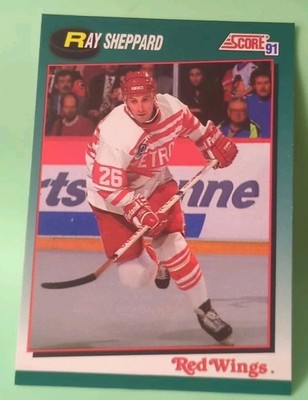 1991-92 Score Rookie and Traded - Ray Sheppard #36T - Detroit Red Wings ...