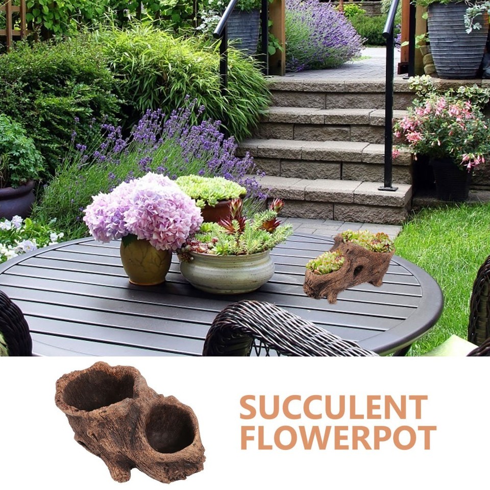 Clearance Plant Pots Ceramic Vintage Imitation Tree Root Planter | eBay ...