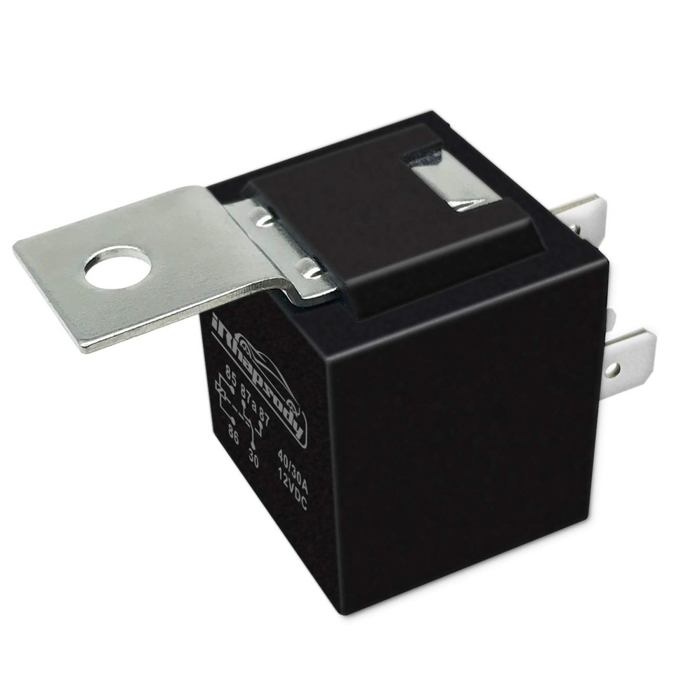 Relay 12V 5-pin 40/30AMP Automotive Relay Kit, SPDT 5-Prong Power Trim ...