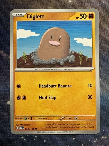 Pokémon TCG Diglett 050/165 Sv: Scarlet & Violet 151 Regular x4 | eBay