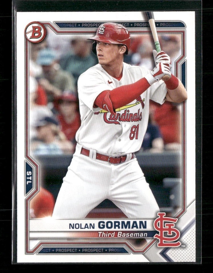 Nolan Gorman Lot 6 Baseball Card 2023 Topps Bowman RC St Louis ...