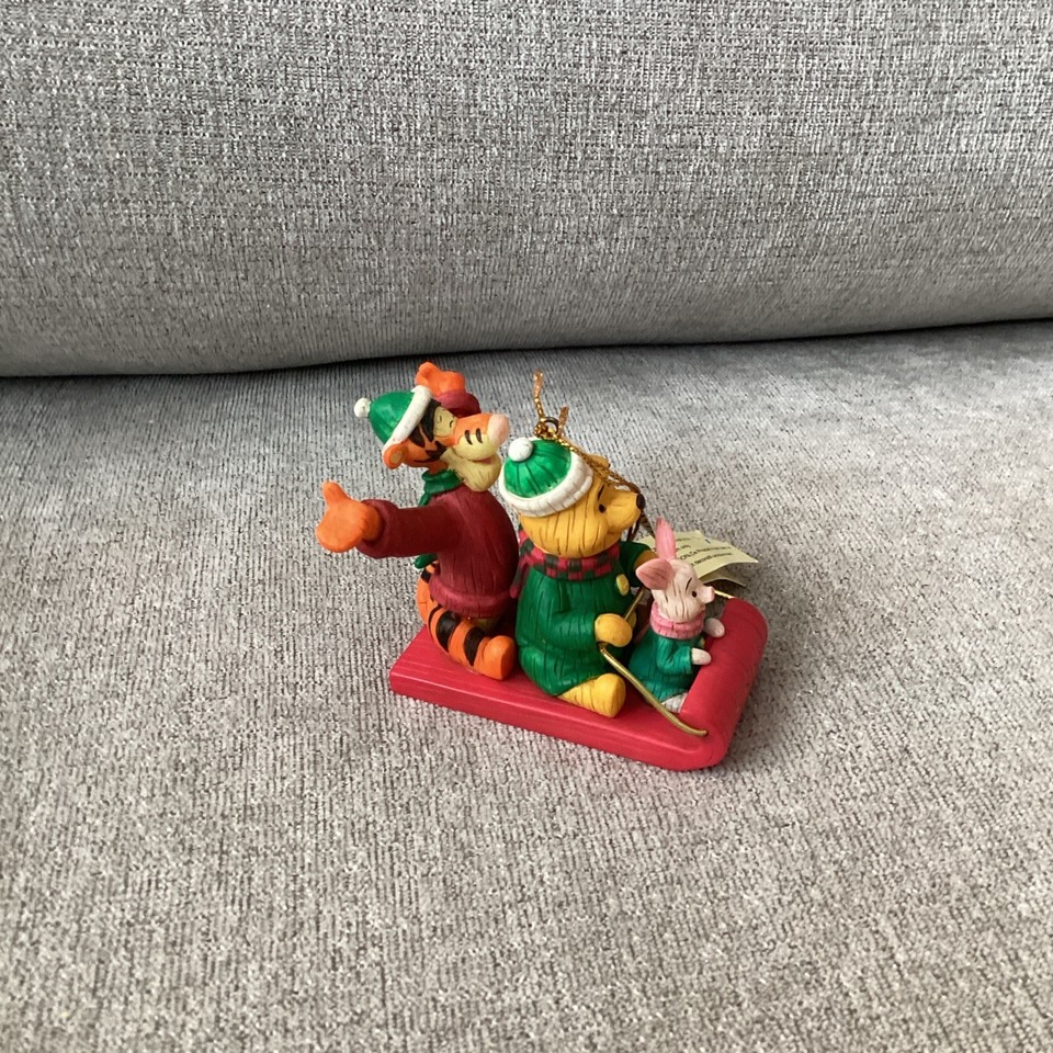 Disney 2002 Winnie The Pooh And Friends Sledding Ornament | eBay
