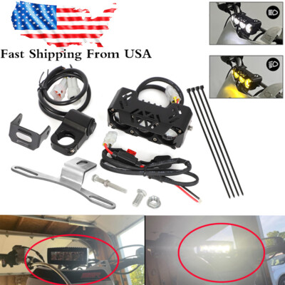 Universal Dirt Bikes Motorcycle LED Light Kit Headlight light Bar ...