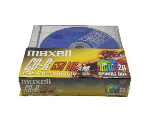 Maxwell blank CD-R 20 Pack 650 Mb Recordable New | eBay