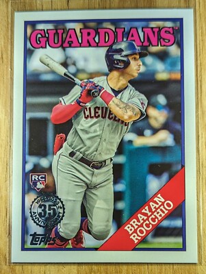 2023 Brayan Rocchio RC Topps Update MLB 88US47 Cleveland Guardians ...