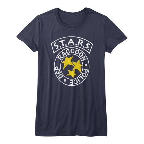Resident Evil Rpd Stars Navy Junior Women's T-Shirt | eBay