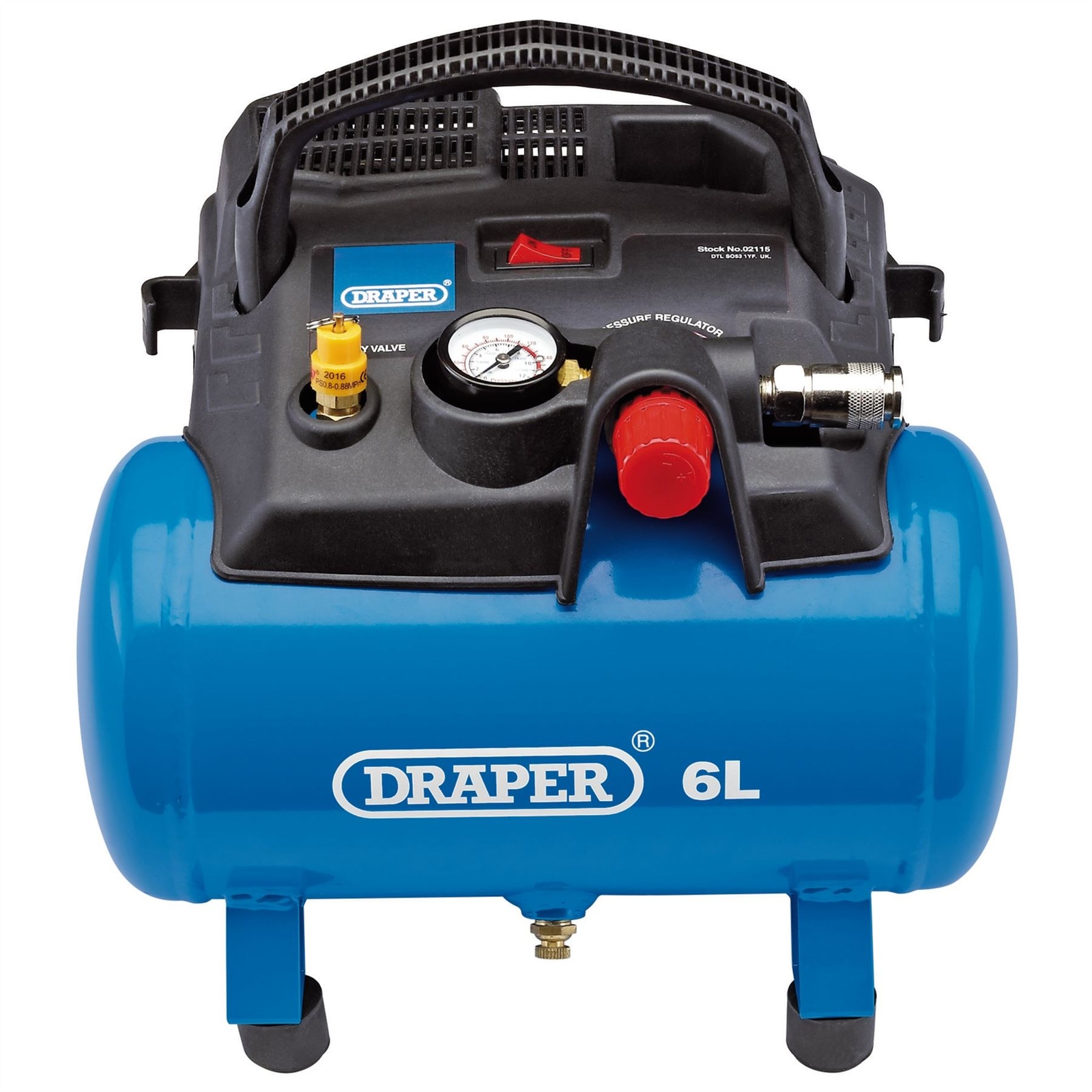 Draper Oil-Free Air Compressor, 6L, 1.2kW 02115 5010559021154 | eBay