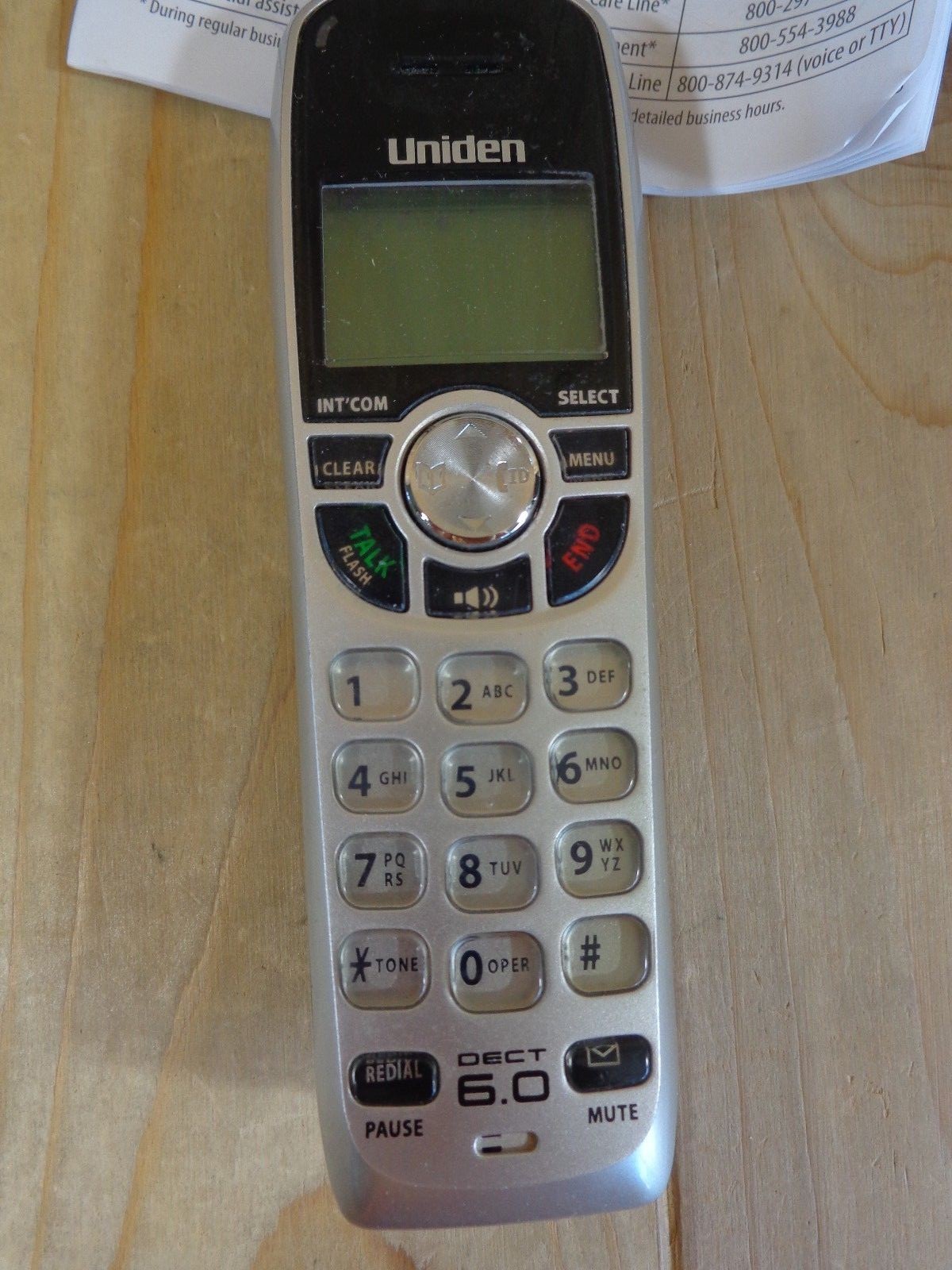 Uniden DECT 6.0 Digital Cordless Phone I560 Handset Speakerphone Wi-Fi ...