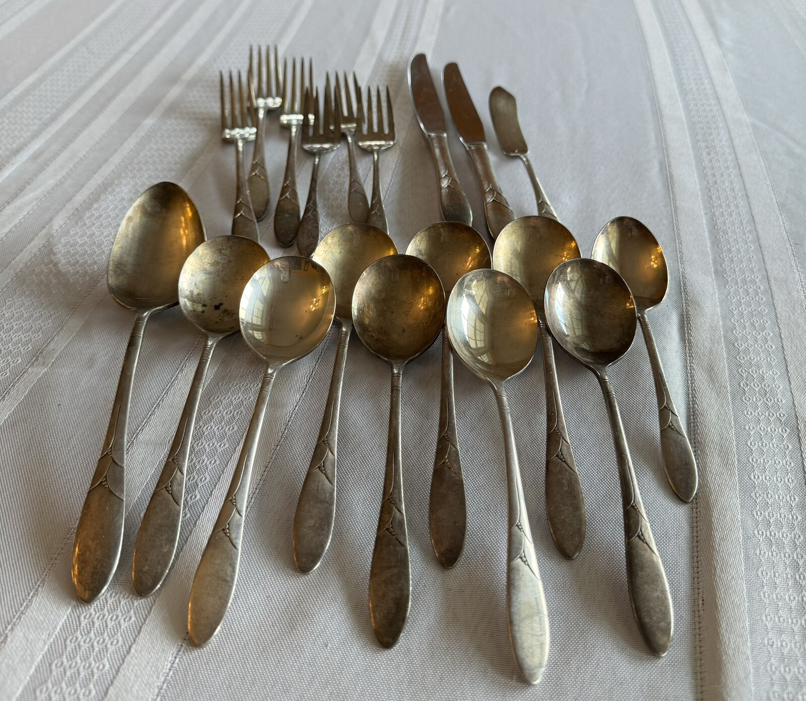 Lady Hamilton Silverplate 1932 Art Deco Vintage Community Silverware ...