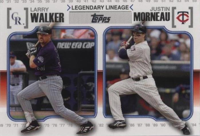2010 Topps - Legendary Lineage Larry Walker, Justin Morneau #LL72 for ...