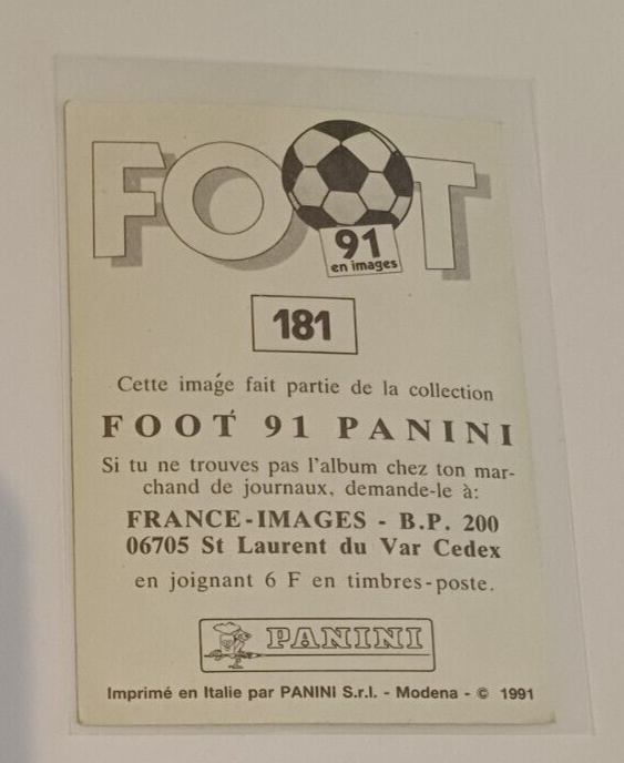 Image Sticker Vignette Cromo n°181 Jocelyn ANGLOMA Paris PSG FOOT 91 ...