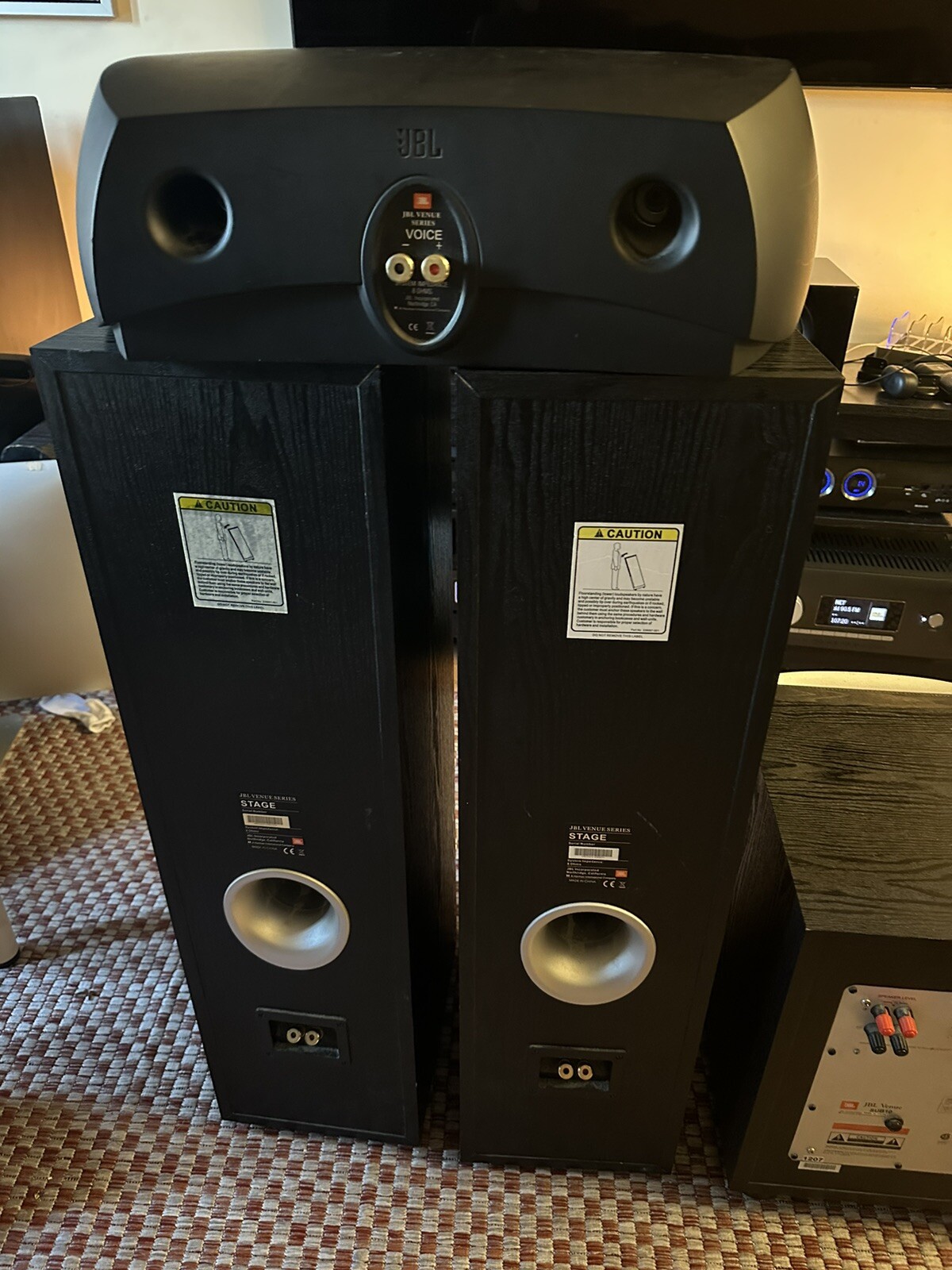 JBL Stage Venue Series Speaker Tower Pair, JBLSubwoofer, and JBL Center ...