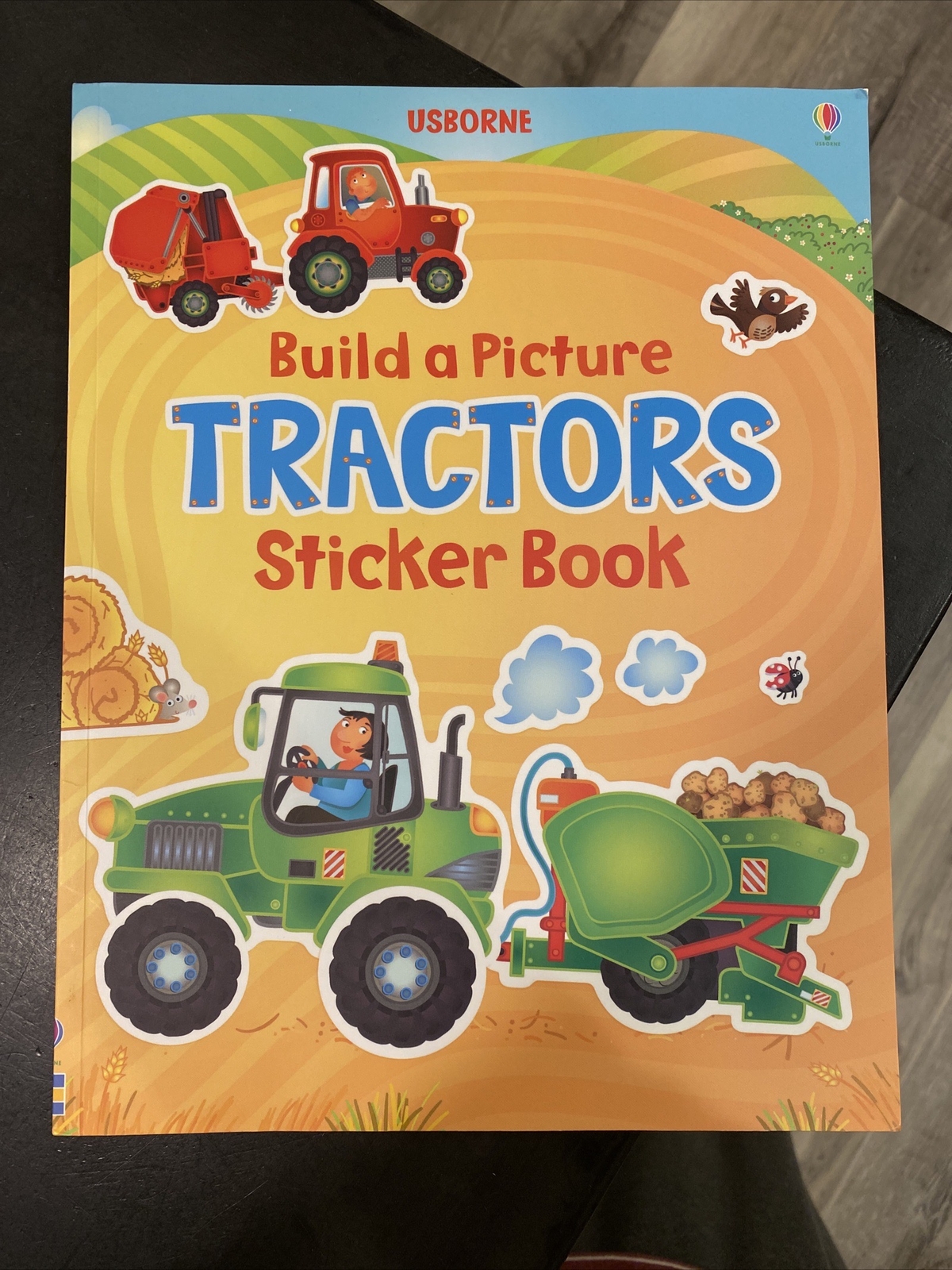 USBORNE Build a Picture TRACTORS Sticker Book *BRAND NEW 9780794533199 ...