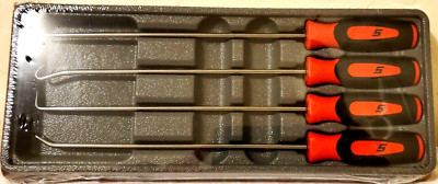 *NEW* Snap-on Pick Set, LONG SGLASA204CR *RED SOFT HANDLES* BRAND NEW ...