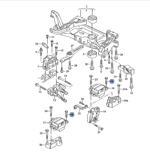 VW Passat Gearbox Transmission Bolt N 905 969 06 1x NEW Genuine OEM VW ...