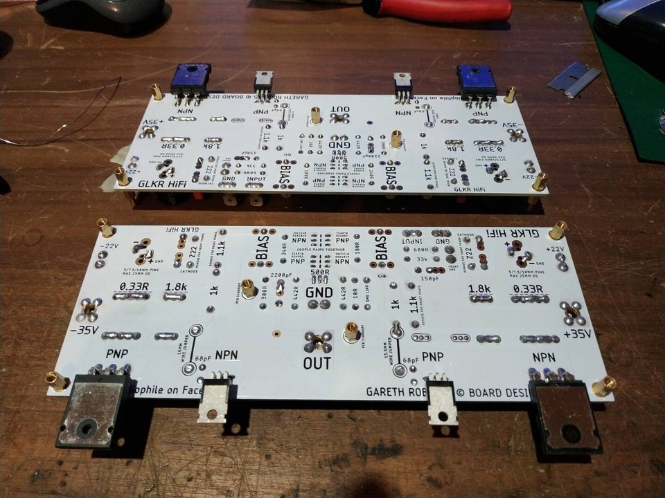 Jean Hiraga Super Class A Amplifier PCB Set Premium Custom DIY 2x Blank ...