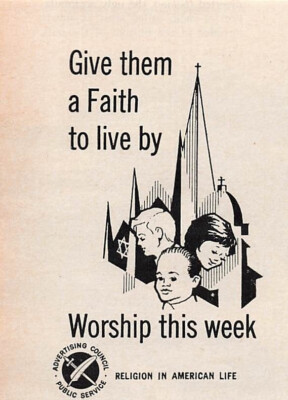Advertising Council Public Service Print Ad Vintage Religion ...