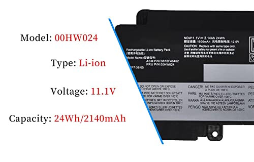 AKKEE 00HW024 Laptop Battery for Lenovo ThinkPad T460S T470S Series ...