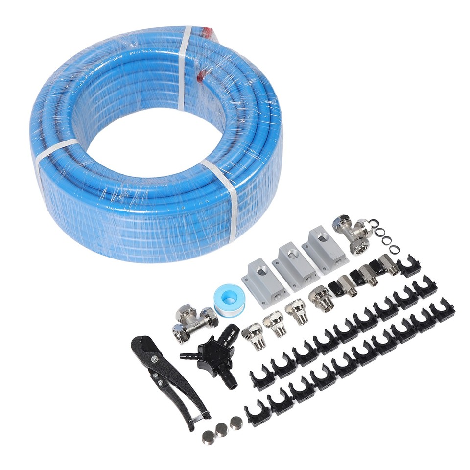 Compressed Air Piping System Shop Air Line Kit 200PSI HDPE Aluminum ...