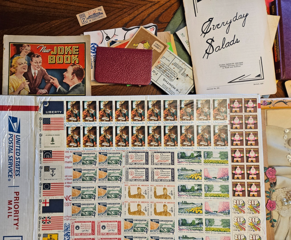 Buttons, old glove, 1930's Scrapbook, vintage paper goods, vintage ...