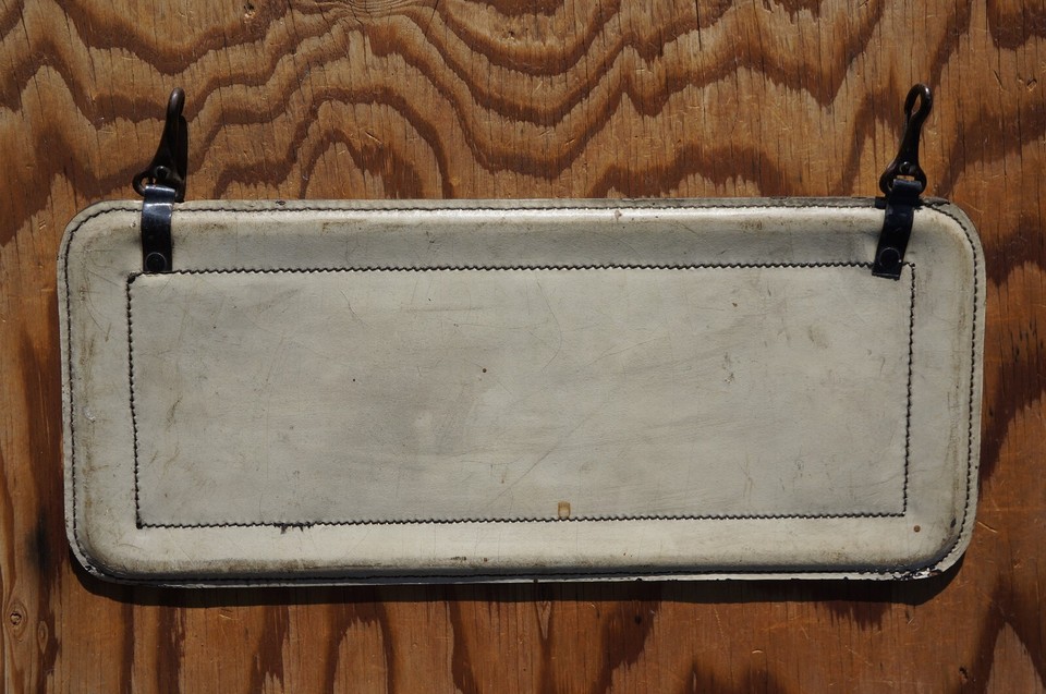 1910's Vintage USA LEATHER License Plate Pre State - Unused Stock | eBay