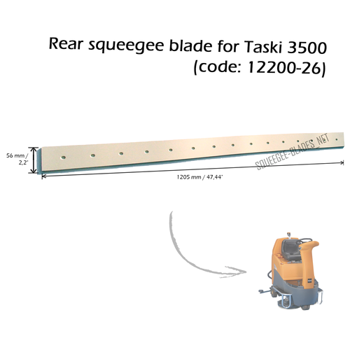 Rear squeegee for TASKI Swingo 3500 - FREE SHIPPING - HUGE QUANTITY ...