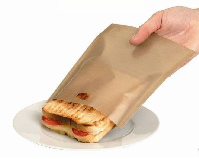 Toast bags Re-Usable up to 100 Times Sandwich Toastie Bag Bread Toaster ...