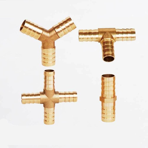 BRASS T Y JOINER Various Piece Fuel Hose Gas Joiner TEE CONNECTOR ...