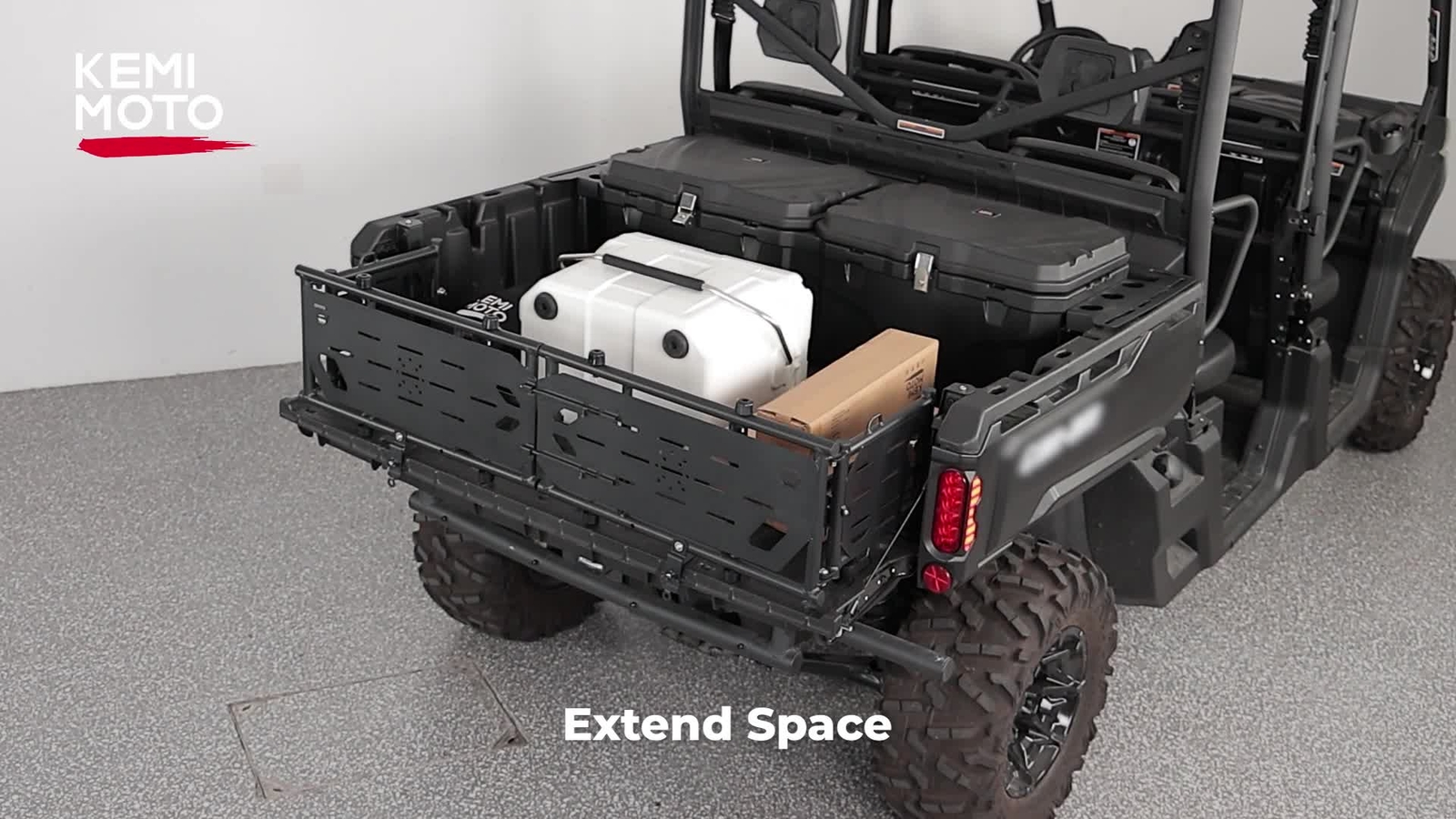 2016-2025 Can-Am Defender HD5/7/8/9/10 MAX Rear Bed Extender Storage ...