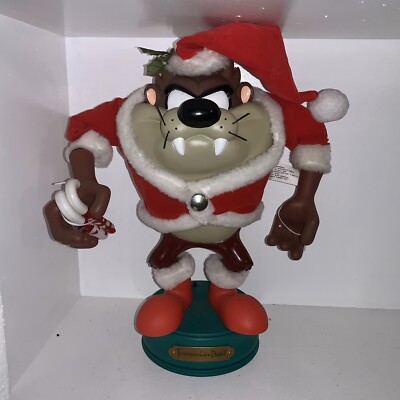 13" Looney Tunes Animated Taz Tazmanian Devil Christmas Santa with ...
