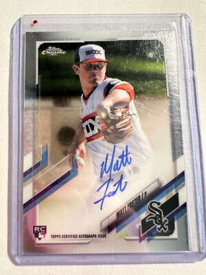 K94,692 - 2021 Topps Chrome Rookie Autographs #RAMF Matt Foster Auto | eBay