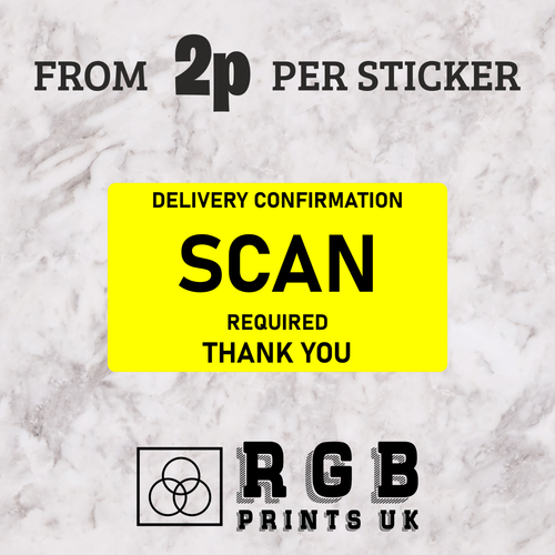 Delivery Scan Me Sticker Royal Mail 24 & 48 Label UK POST Large Letter ...