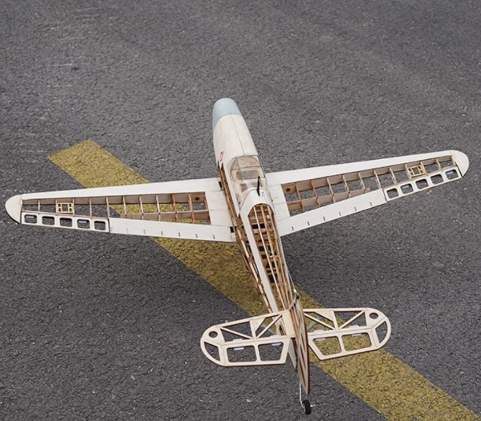 RC Model Plane BF109 Fighter Fixed Wing Balsa Wood Kit Skin Hardware ...