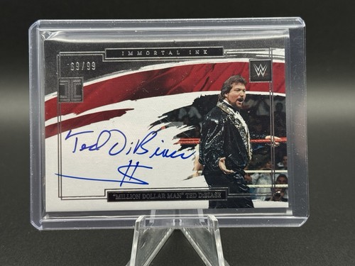 2022 Impeccable WWE Million Dollar Man Ted DiBiase Immortal Ink Auto 69 ...