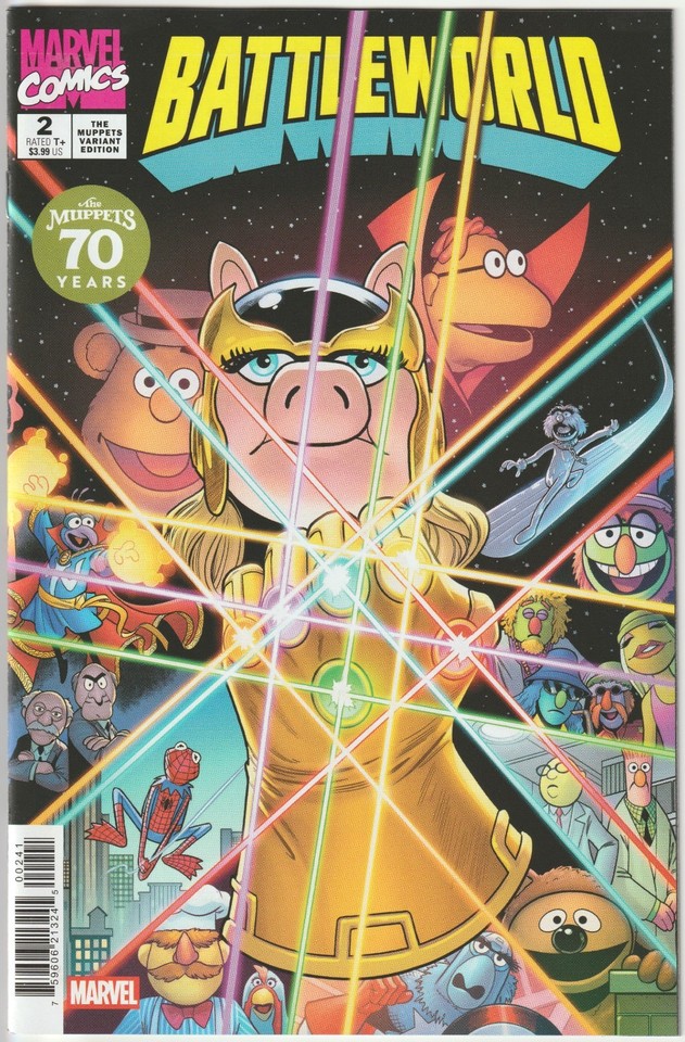 BATTLEWORLD #2 Paco Medina Disney Muppets Infinity Gauntlet Thanos ...