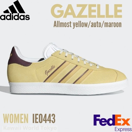 Adidas Originals GAZELLE Almost yellow/auto/maroon IE0443 Women shoes ...