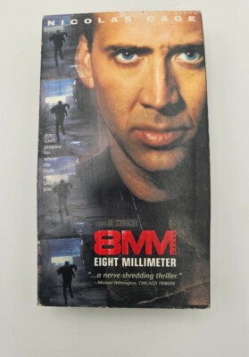 8MM EIGHT MILLIMETER (VHS,1998) SLIP SLEEVE NICOLAS CAGE 43396027091| eBay