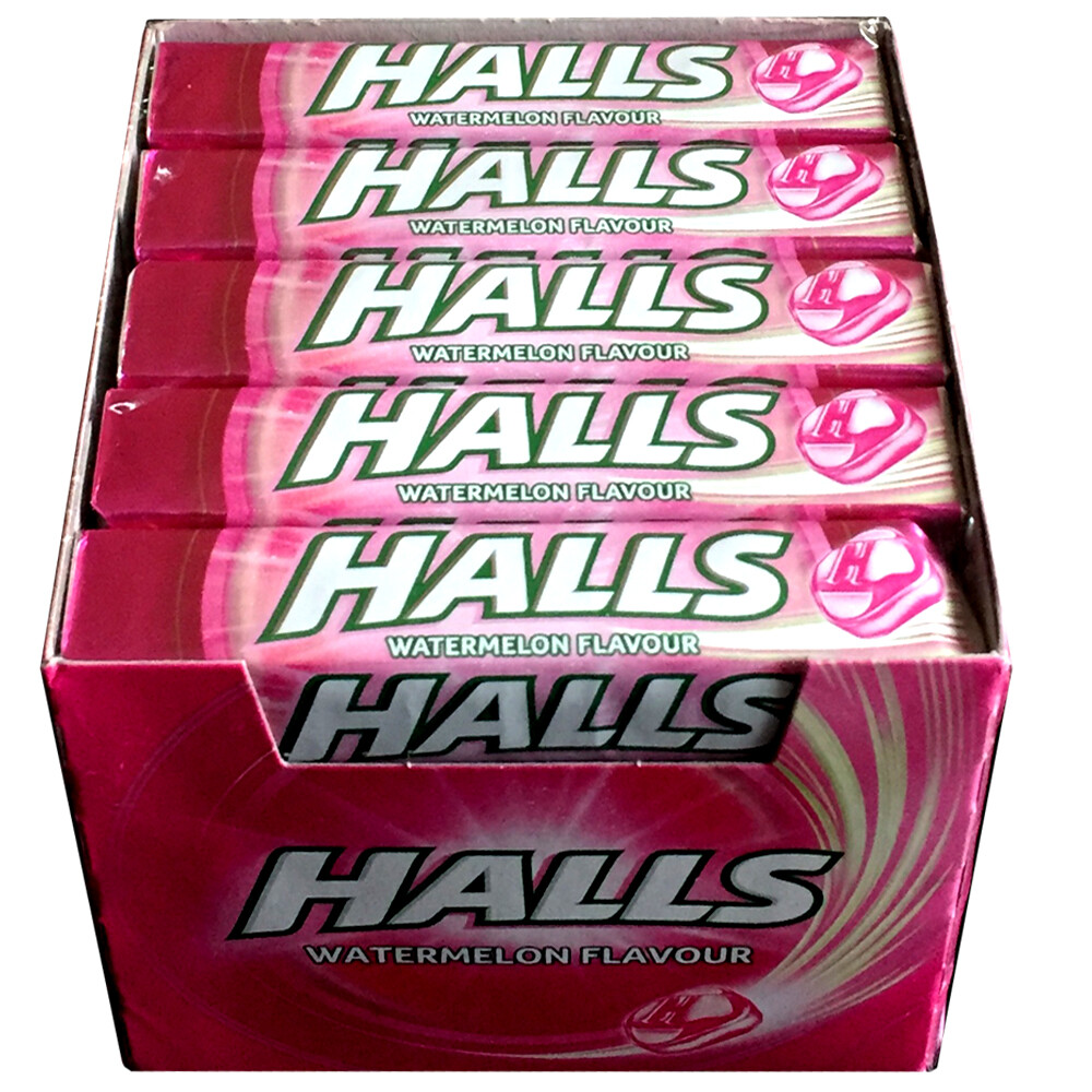 HALLS SWEETS CHERRY MENTHOL, HONEY - LEMON, COOLWAVE, MILD SPEARMINT ...