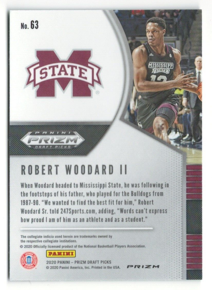 Robert Woodard 2020-21 Panini Prizm Draft Picks Prizms Green #63 Rookie ...