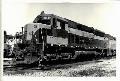 1973 Great Northern Train #6430 Engine Shops Station Loco 6x4 Photo ...