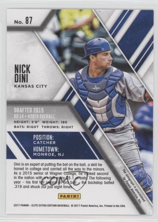 2017 Panini Elite Extra Edition Aspirations Tie-Dye Auto /10 Nick Dini ...